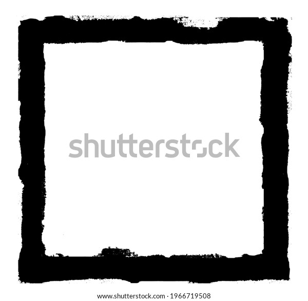 Watercolor Black Rectangle On White Background Stock Vector (Royalty ...
