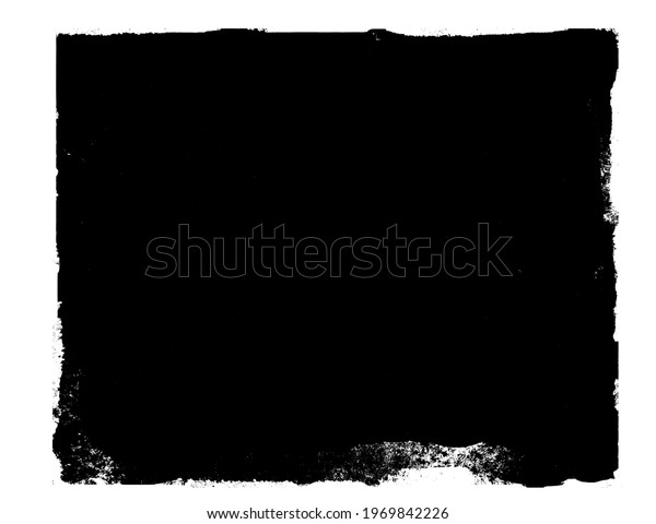 Watercolor Black Rectangle On White Background Stock Vector (Royalty ...