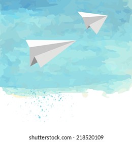 1,668 Watercolor paper plane Images, Stock Photos & Vectors | Shutterstock