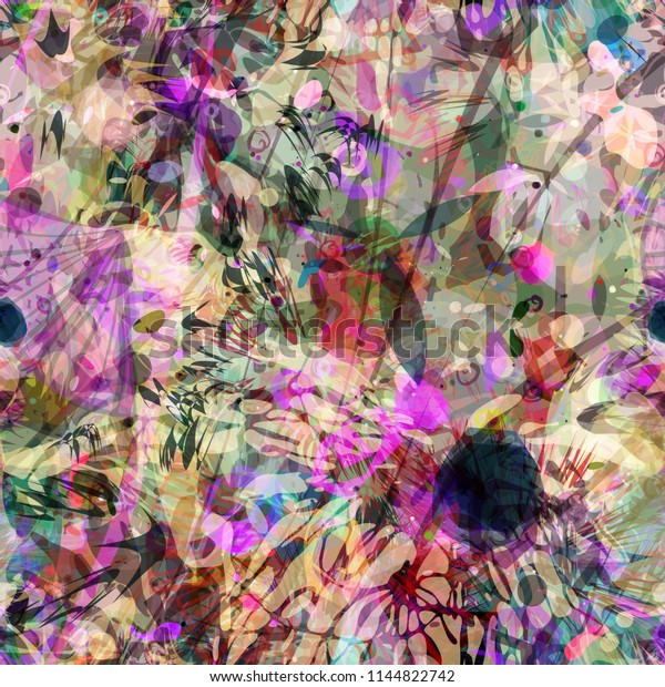 Watercolor Effect Seamless Texture Pink Inclusion Stock Vector (Royalty ...