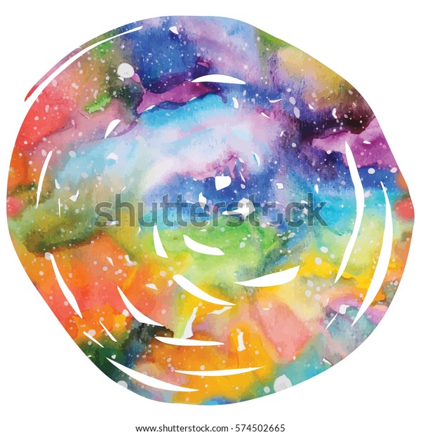 Watercolor Galaxy Background Watercolor Galaxy Illustration Stock ...
