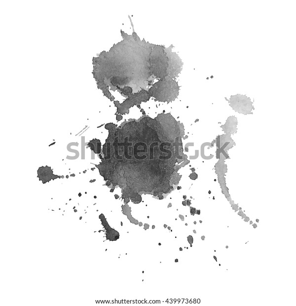 Watercolor Grayscale Backgrounds Vector Illustration: เวกเตอร์สต็อก ...