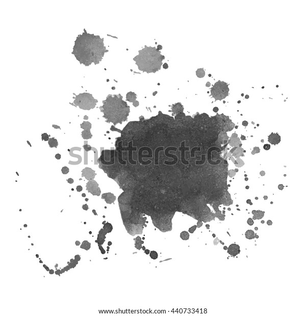 Watercolor Grayscale Backgrounds Vector Illustration: เวกเตอร์สต็อก ...
