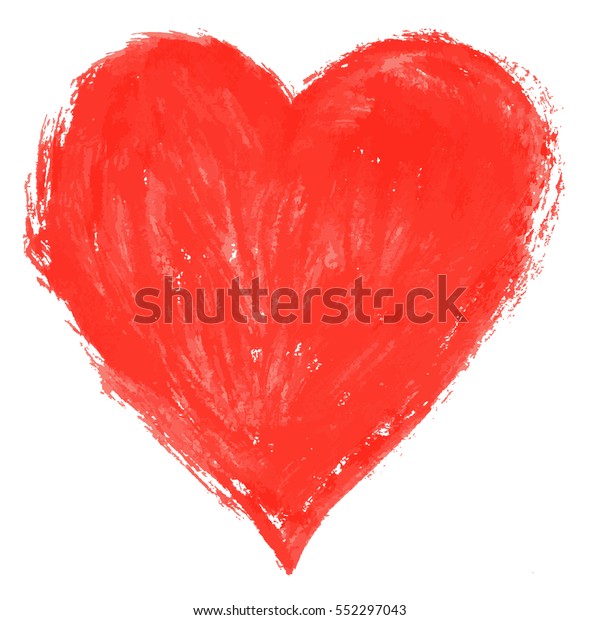 Watercolor Heart Vector Illustration Heart Various Stock Vector ...
