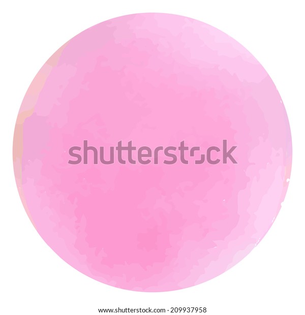 Watercolor Light Pink Circle Background Design Stock Vector (Royalty ...