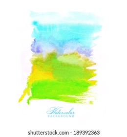 Watercolor Rectangle Gradient Bright Colors Stock Vector (Royalty Free ...