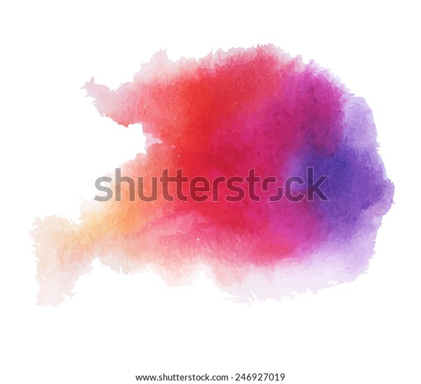 Watercolor Splatters Vector Illustration Stock Vector (Royalty Free ...