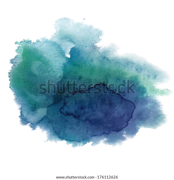 Watercolor Spot Vector Illustration Stock Vector (Royalty Free ...