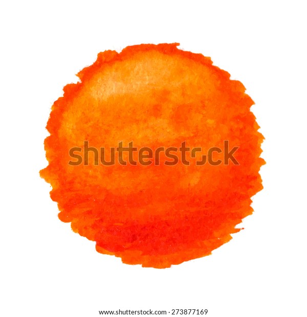 Watercolor Sun Vector Illustration Isolated On Stock Vector (Royalty ...