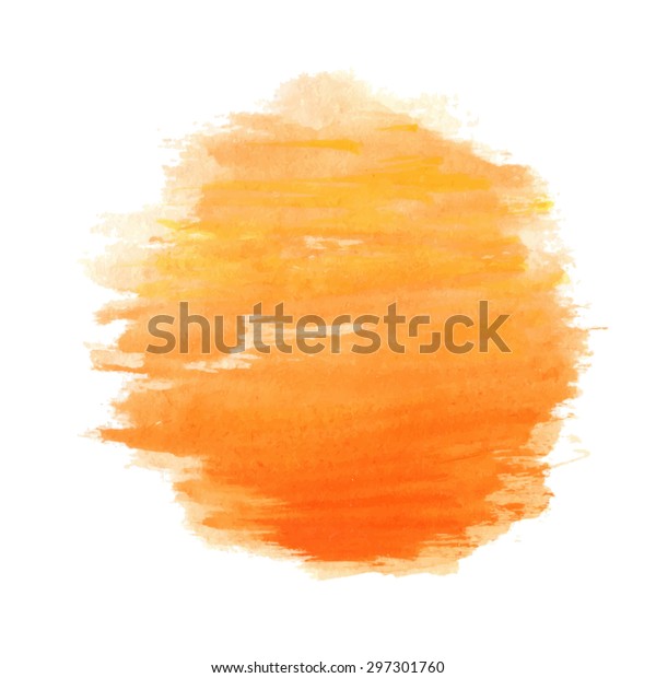 Watercolor Sun Vector Illustration Isolated On Stock Vector (Royalty ...