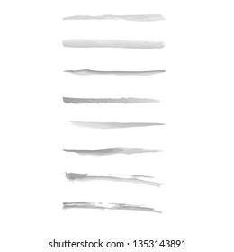 Watercolor Underline Set Stock Vector (Royalty Free) 1353143891 ...