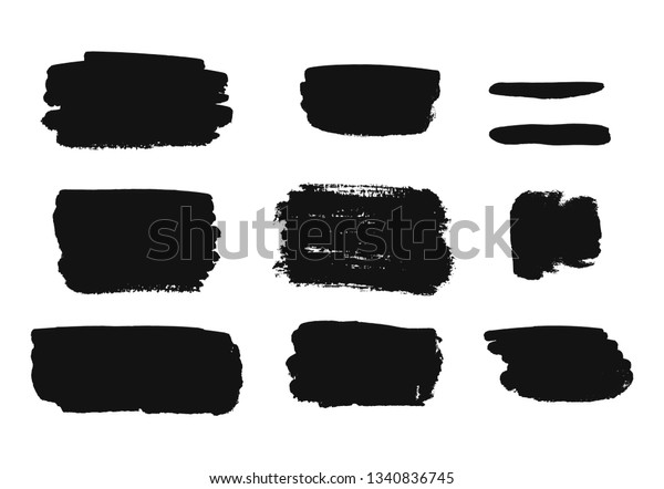 Watercolour Boxes Rough Edges Hand Drawn Stock Vector (Royalty Free ...