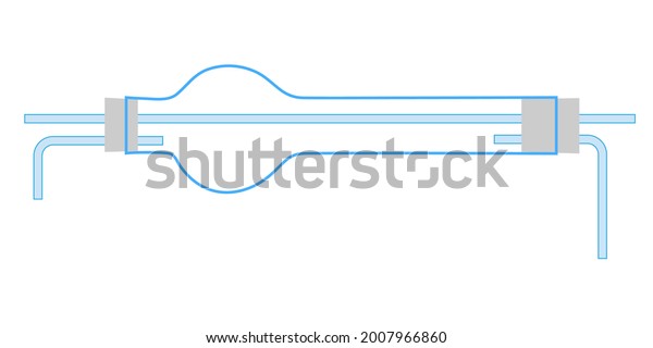 Watercooled Condenser Vector Illustration Laboratory Apparatus ...