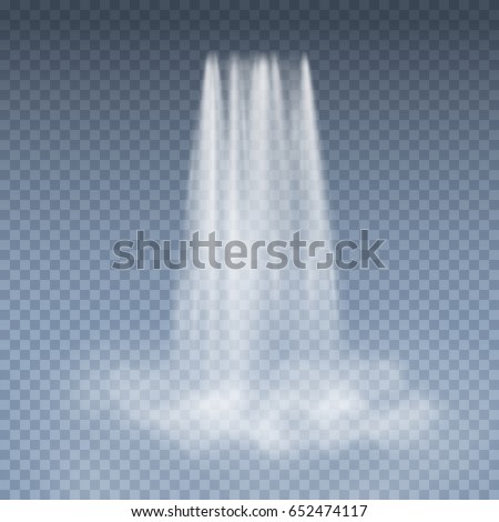 Waterfall Cascade Isolated On Transparent Background Vector de stock ...