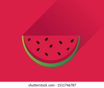 Watermelon Bitten Piece Cartoon Vector Illustration Stock Vector ...