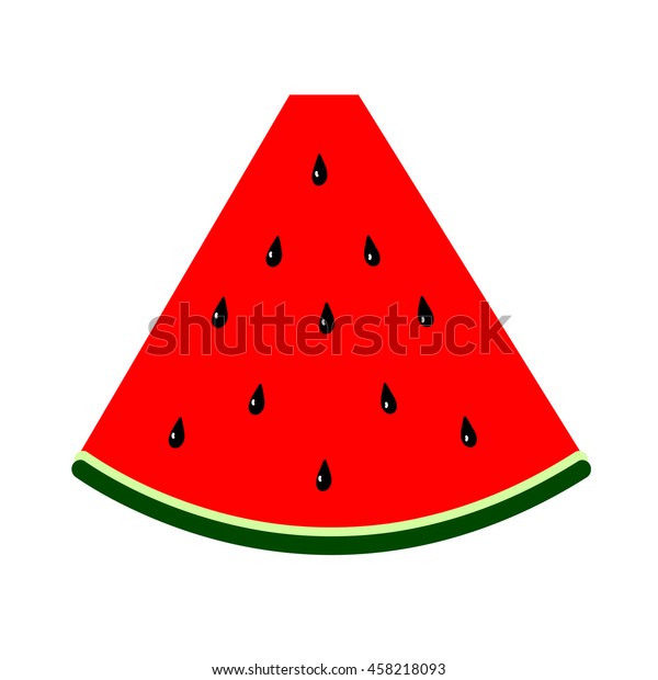 Watermelon Illustration Summer Menu Cartoon Triangle 스톡 벡터(로열티 프리 ...