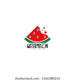 Watermelon Logo Vector Fresh Fruit Logo: เวกเตอร์สต็อก (ปลอดค่า ...