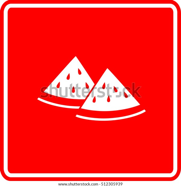 Watermelon Slices Sign Stock Vector (Royalty Free) 512305939 | Shutterstock