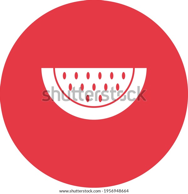 Watermelone Fruit Juice Icon Vector Image Stock Vector (Royalty Free ...