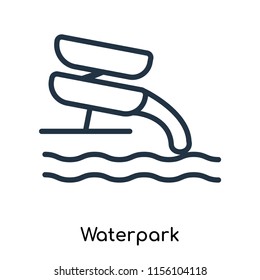 Waterpark Vector Icon Isolated On Transparent Stock Vector (Royalty ...