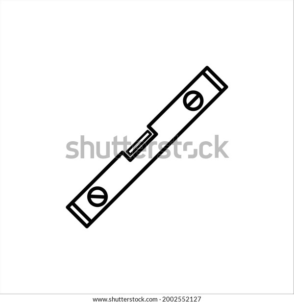 Waterpass Icon Builder Tool Measure Accuracy Stock Vector (Royalty Free ...
