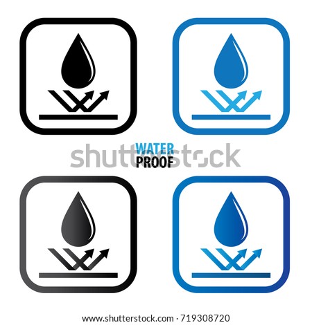 Immagine vettoriale a tema Waterproof Icon Vector Illustration (royalty ...