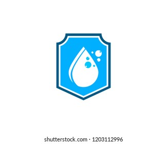 Waterproof Water Shield Logo Template Stock Vector (Royalty Free ...