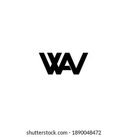 Vaw Letter Original Monogram Logo Design Stock Vector (Royalty Free ...