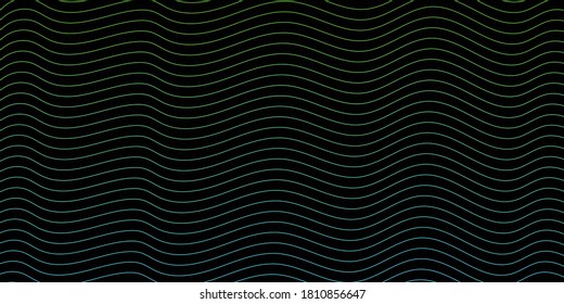 Wave Background Ilustration Green Gradient Cyan Stock Vector (Royalty ...