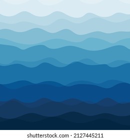 Wave Blue Color Abstract Background Design Stock Vector (Royalty Free ...