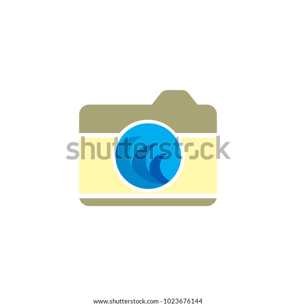 Wave Camera Logo Icon Design Stock Vector (Royalty Free) 1023676144 ...