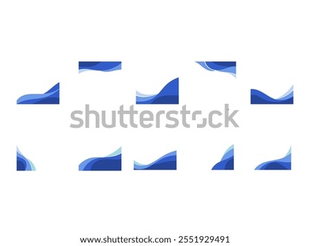 Blue Corner Borders | Free download on ClipArtMag
