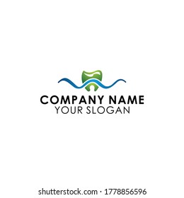 Wave Dental Teeth Logo Design Vector Stock Vector (Royalty Free ...