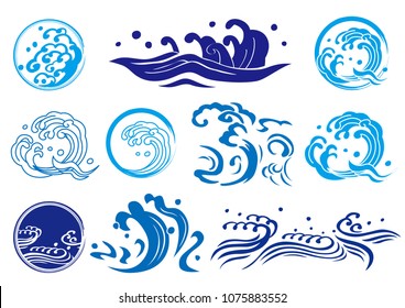 Wave Design Illustration Stock Vector (Royalty Free) 1075883552 ...