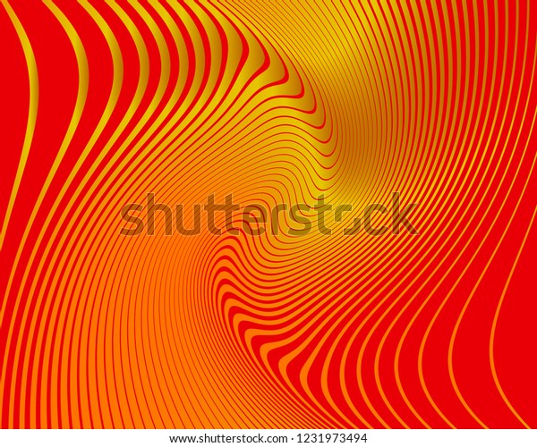 Wave Design Red Orange Digital Image Stock Vector (Royalty Free ...
