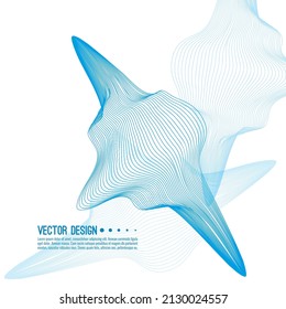 Wave Distorted Texture Blue Color Abstract Stock Vector (Royalty Free ...