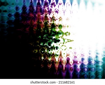Wave Distortion Make Mosaic Tiles Vector Stock Vector (Royalty Free ...
