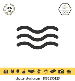Wave Icon Symbol Stock Vector (Royalty Free) 1088130125 | Shutterstock
