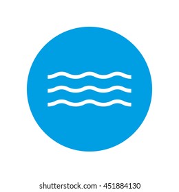 Wave Icon Water Sign Vector Illustration Stock Vector (Royalty Free ...