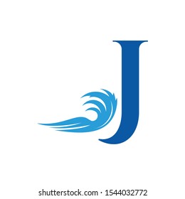 Wave Letter J Logo Vector Stock Vector (Royalty Free) 1544032772 ...