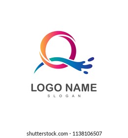Wave Letter Q Logo Stock Vector (Royalty Free) 1138106507 | Shutterstock