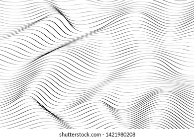 Wave Lines Pattern Abstract Background Vector Stock Vector (Royalty ...