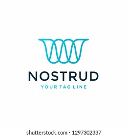 Wave Logo Design Concept Universal Wave Stock Vector (Royalty Free ...