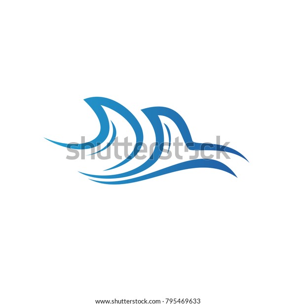 Wave Ocean Water Logo Stock Vector (Royalty Free) 795469633 | Shutterstock