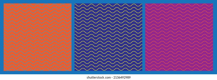 Wave Shape Seamless Pattern Book Cover Stock Vector (Royalty Free ...