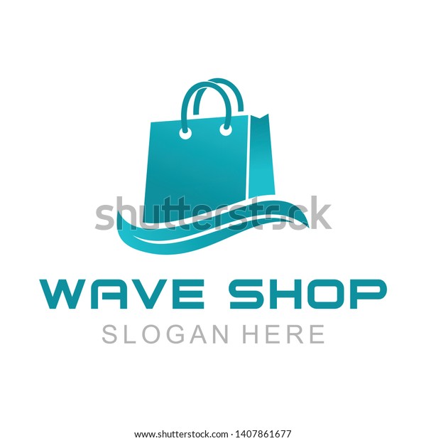 Wave Shop Logo Vector Inspiration Stock Vector (Royalty Free ...