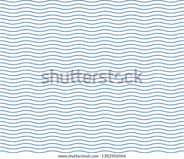 Vague simple ligne ondulée harmonieuse, motif : image vectorielle de ...