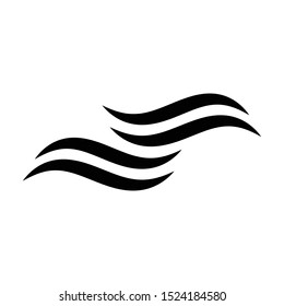 Wave Swoosh Logo Icon Template Wave Stock Vector (Royalty Free ...