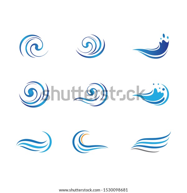 Wave Symbol Vector Icon Illustration Design Stock Vector (Royalty Free ...