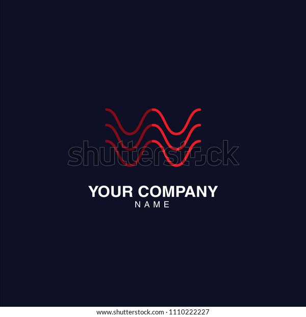 Waves Logo Telecom Internet Music Frequency Stock Vector (Royalty Free ...